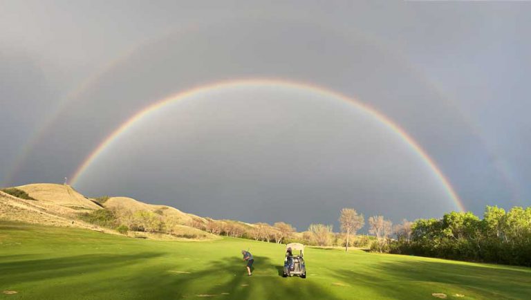 Rainbow-at-Golf-Course – Katepwa Beach, Saskatchewan